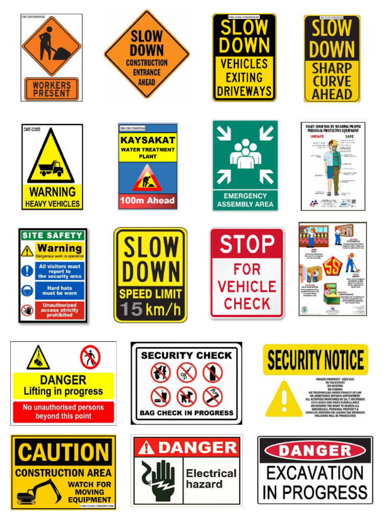 Safety Signage Compilation | PDF