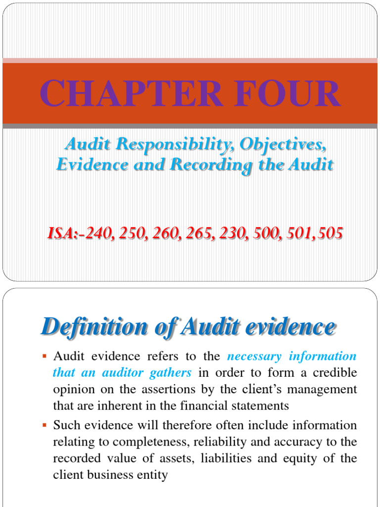 Auditing Principles and Practice I Chapter 4 | PDF | Audit | Financial Audit