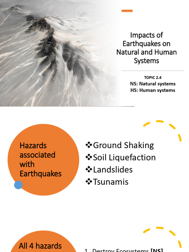 Topic 2.4 - Impacts of Earthquakes On Natural and Human | PDF | Tsunami ...