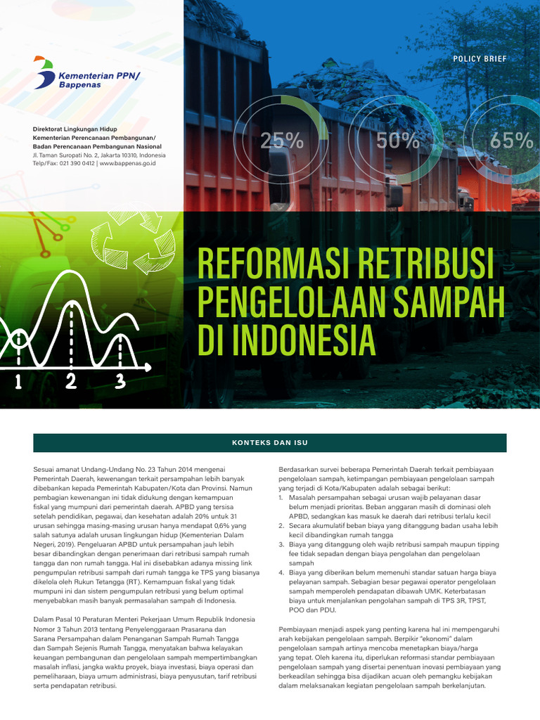 Reformasi Retribusi Pengelolaan Sampah Indonesia | PDF | Pengelolaan ...