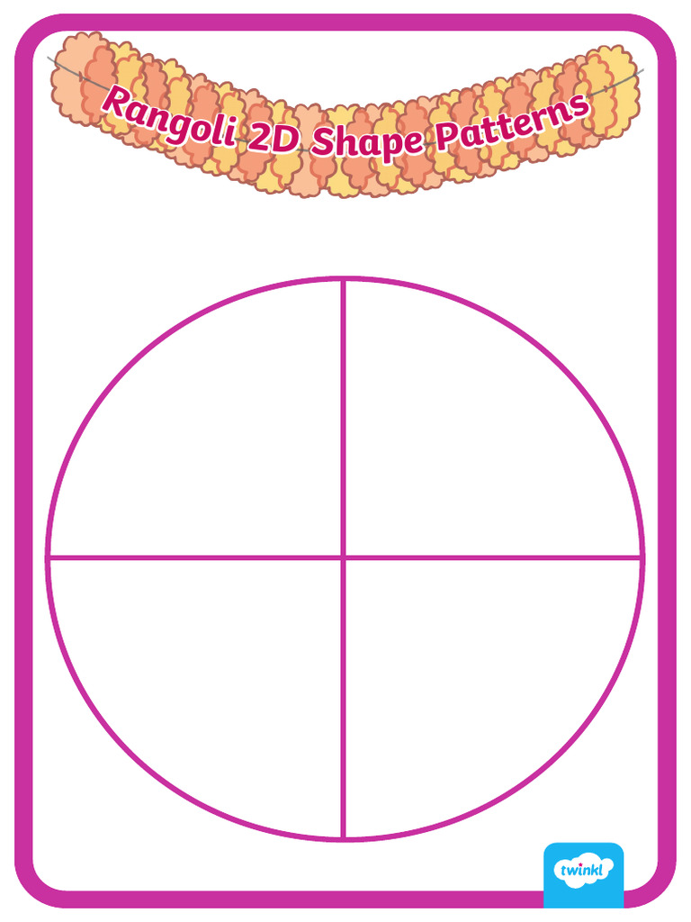 2D Shape Rangoli Patterns for Kids | PDF