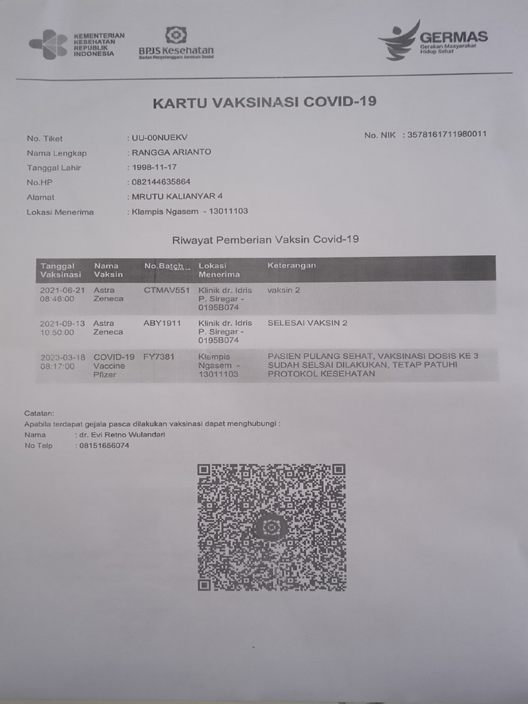 Vaksin Booster 1 | PDF