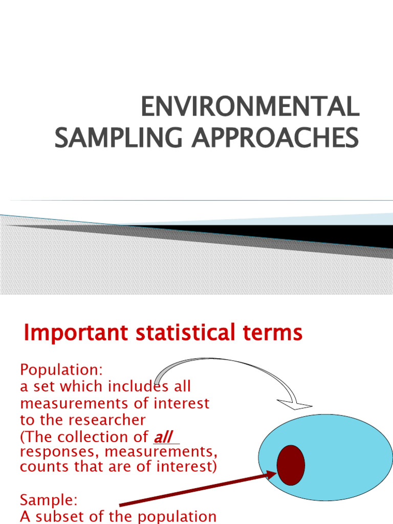 Environmental Sampling | PDF | Sampling (Statistics) | Coefficient Of ...