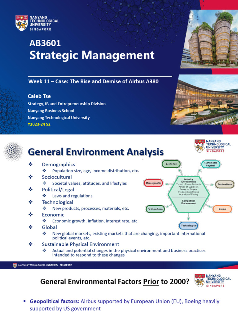 AB3601_ Week 11 - The Rise and Demise of Airbus A380 Case | PDF ...