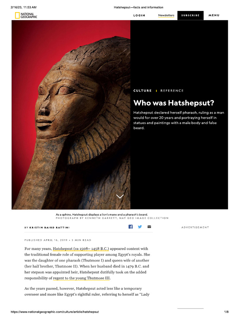 Hatshepsut | PDF