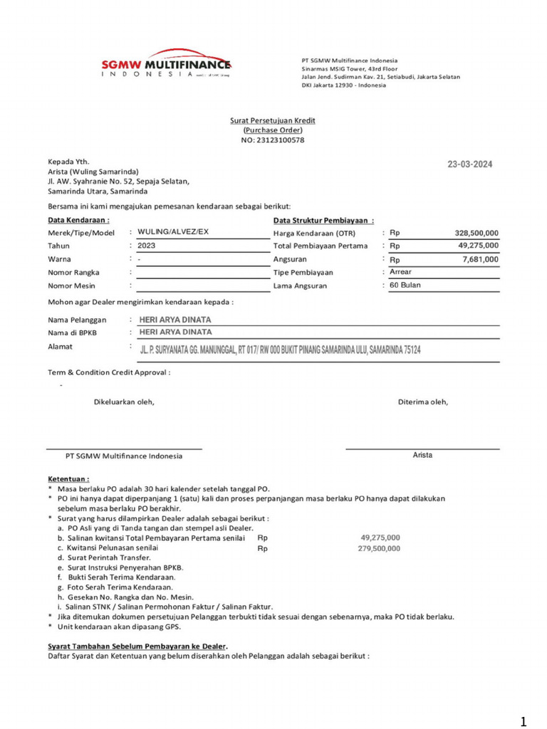 Po Manual Atau Sementara An | PDF