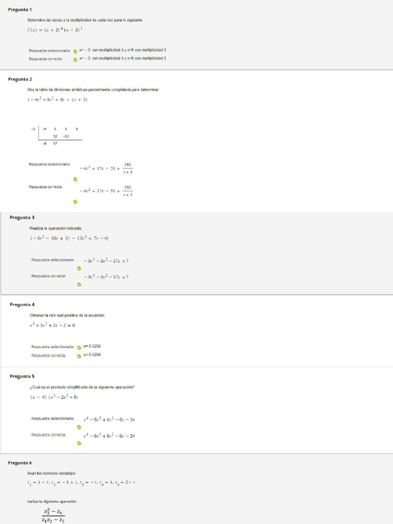 Actividad Automatizada 6 Algebra | PDF