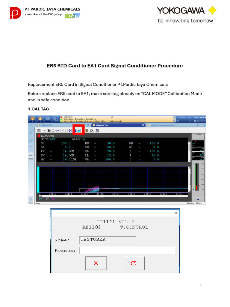 Signal Conditioner Card Replacement Guide | PDF | Science & Mathematics | Computers