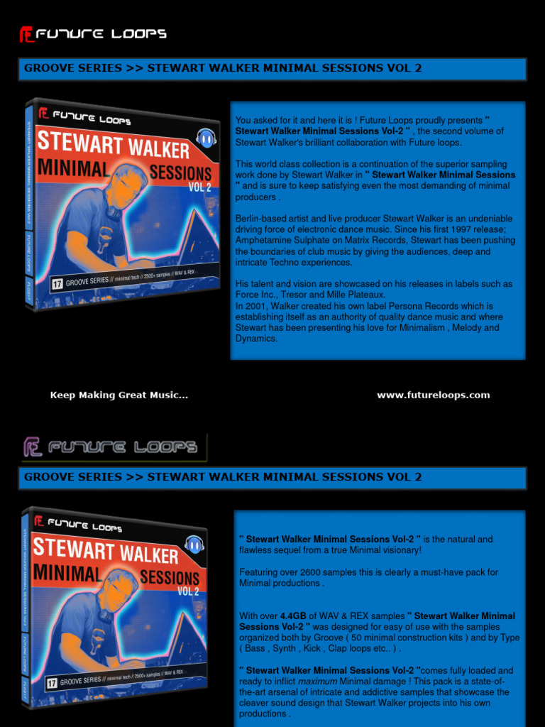 Stewart Walker Minimal Sessions Vol 2 | PDF | Sound Recording | Popular ...