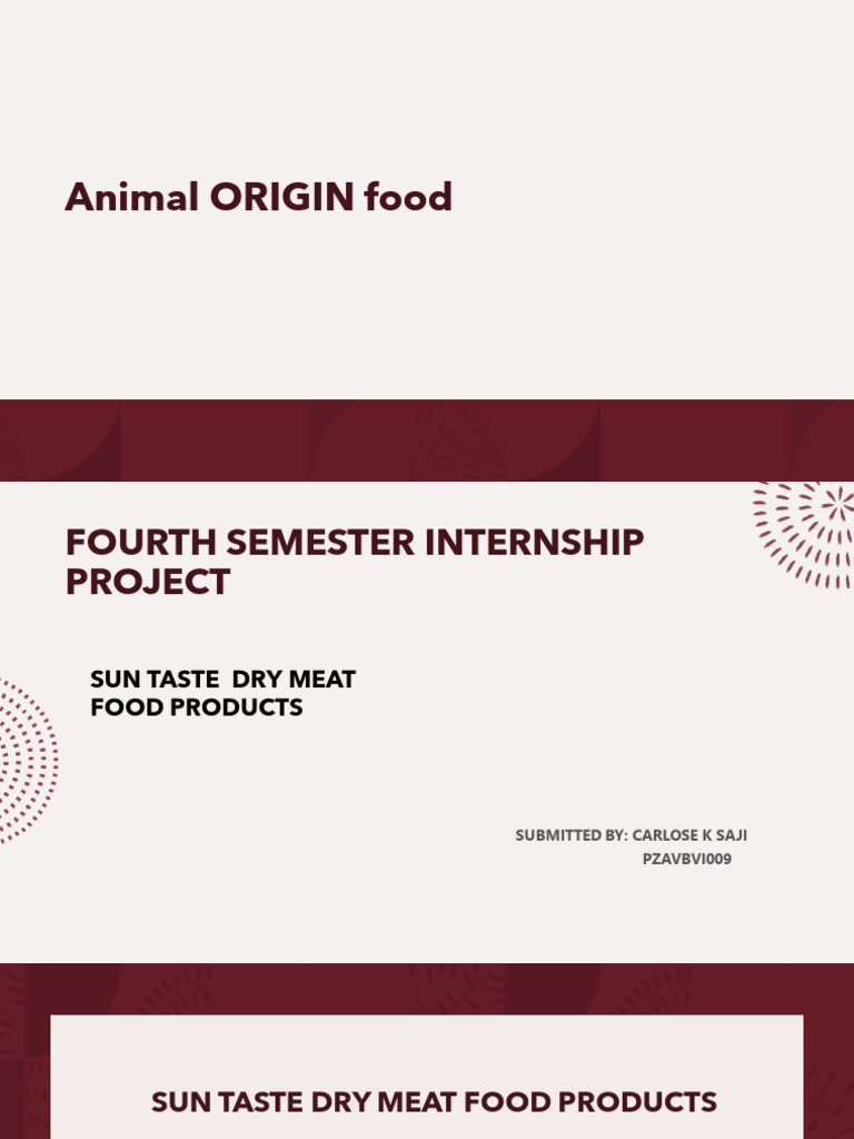 PPT OF DRY MEAT | PDF | Meat | Fat