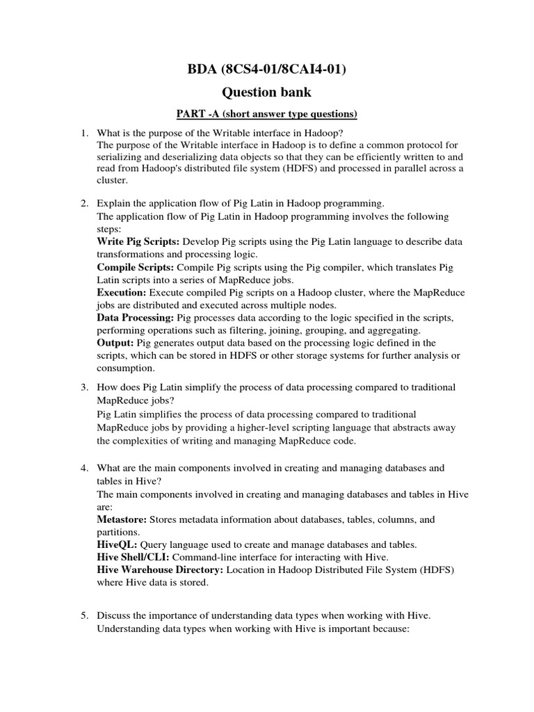 Bda 2 | PDF | Apache Hadoop | Map Reduce