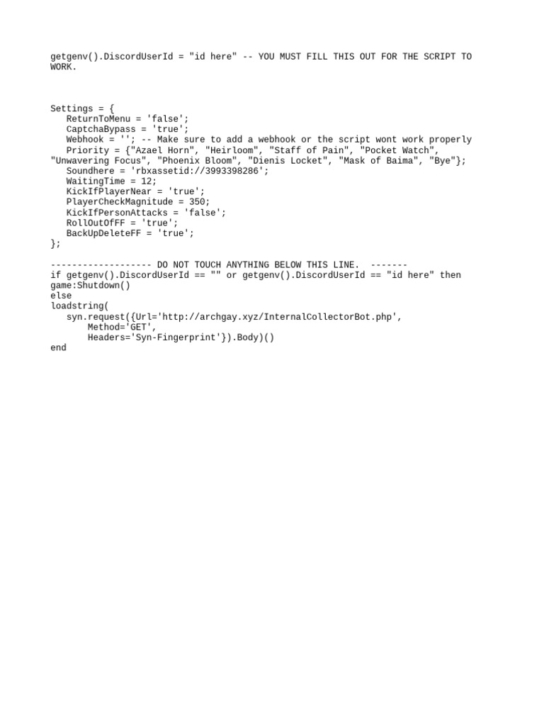 Rogue Lineage Collector Auto Farm - Free Script | PDF