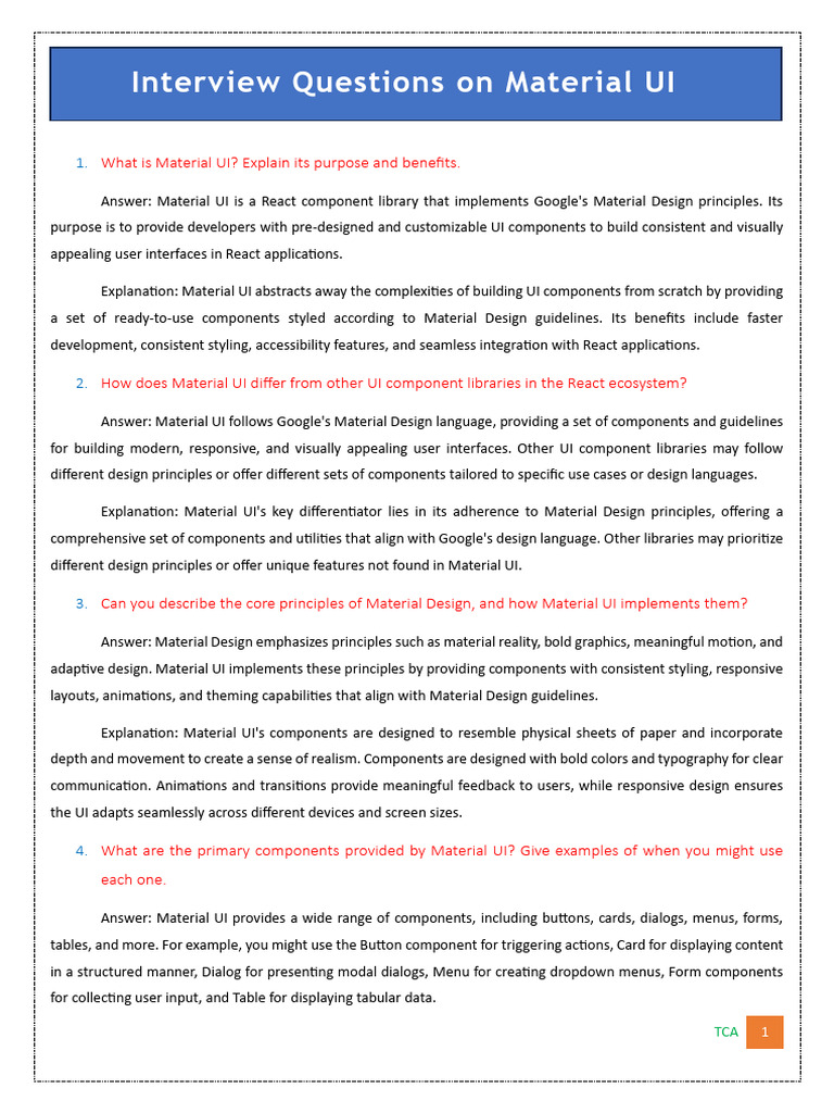 Material UI: A Developer's Guide | PDF | User Interface | Menu (Computing)