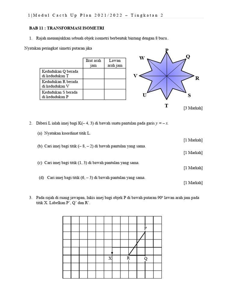 Catch Up Plan f0rm 2 | PDF