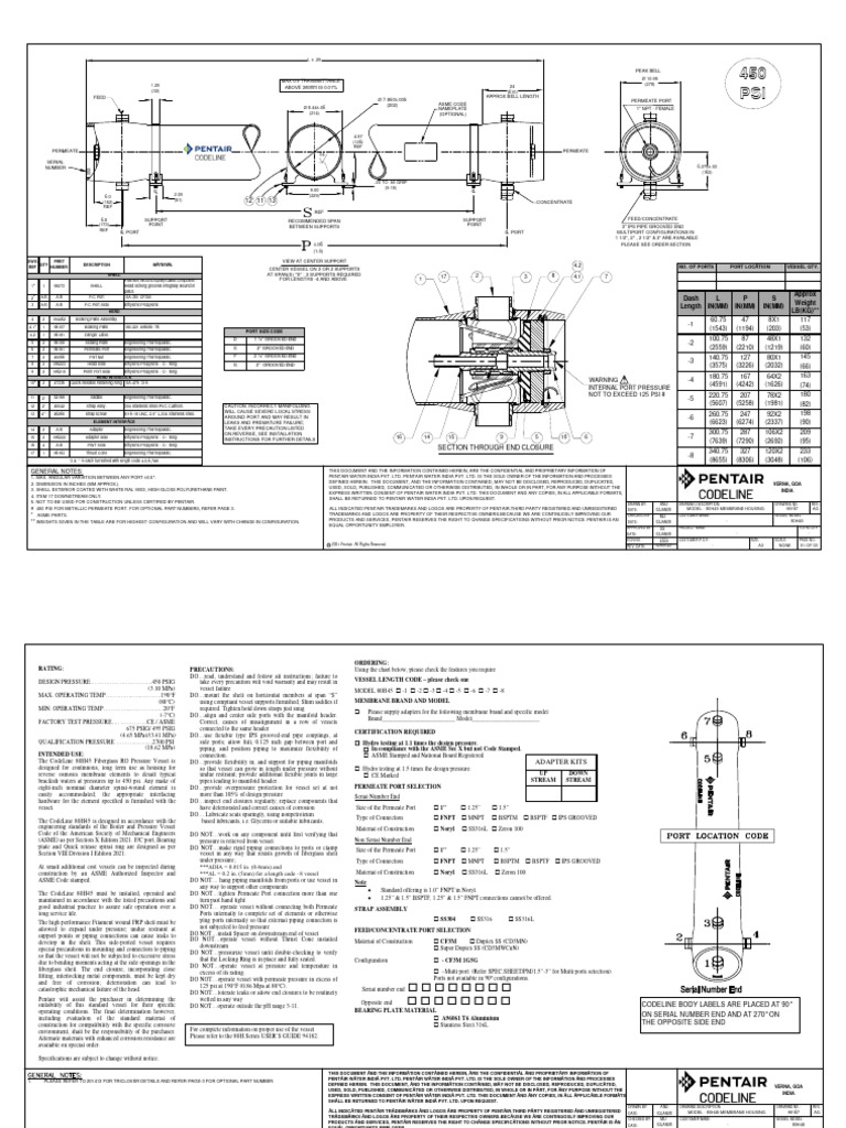 Codeline Drawing 80H45 | PDF | Corrosion | Materials