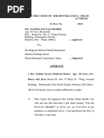 Sibling Relationship Affidavit Format | PDF