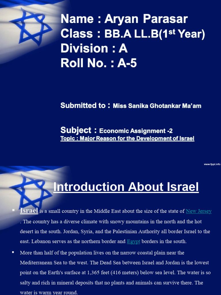Aryan A-5 Assignment 2 | PDF | Israel | World Politics