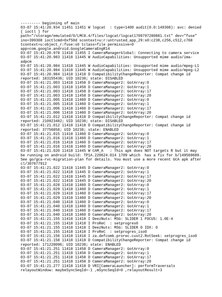 Log Cat 1709797280881 | PDF | Java (Programming Language) | Computer Architecture