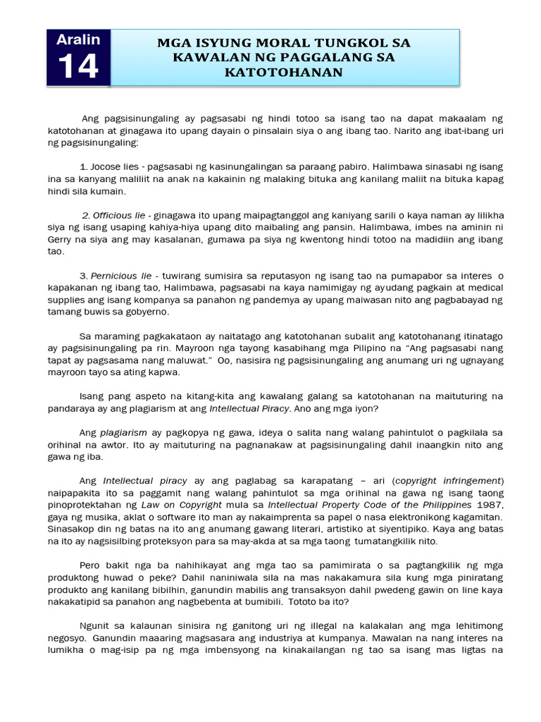 ESP-10-Q4-Week-3-4 - Student | PDF