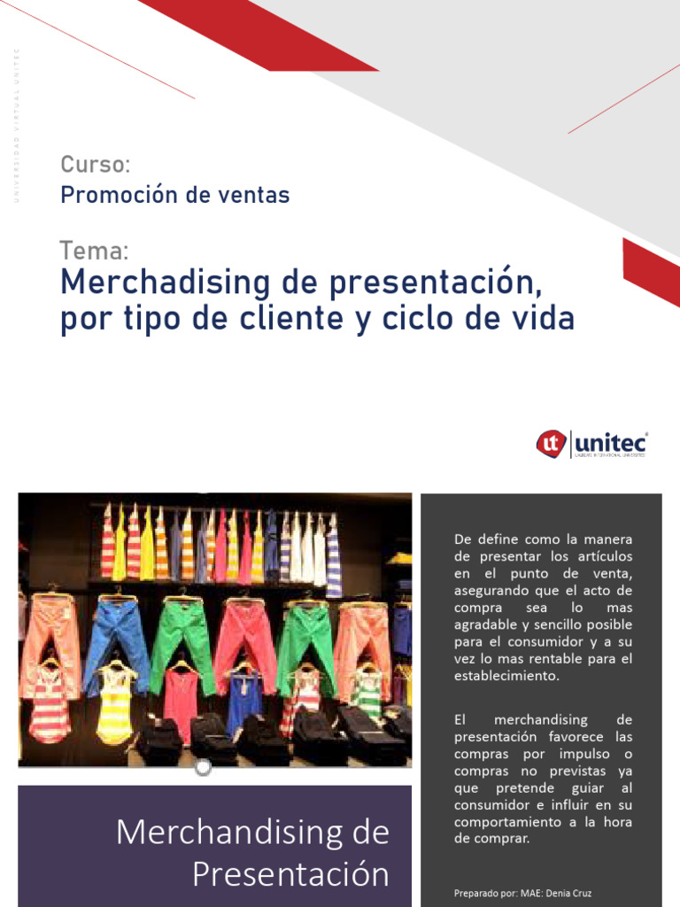 5.1 Merchadising de presentación, por tipo de cliente y ciclo de vida | PDF | Marca ...