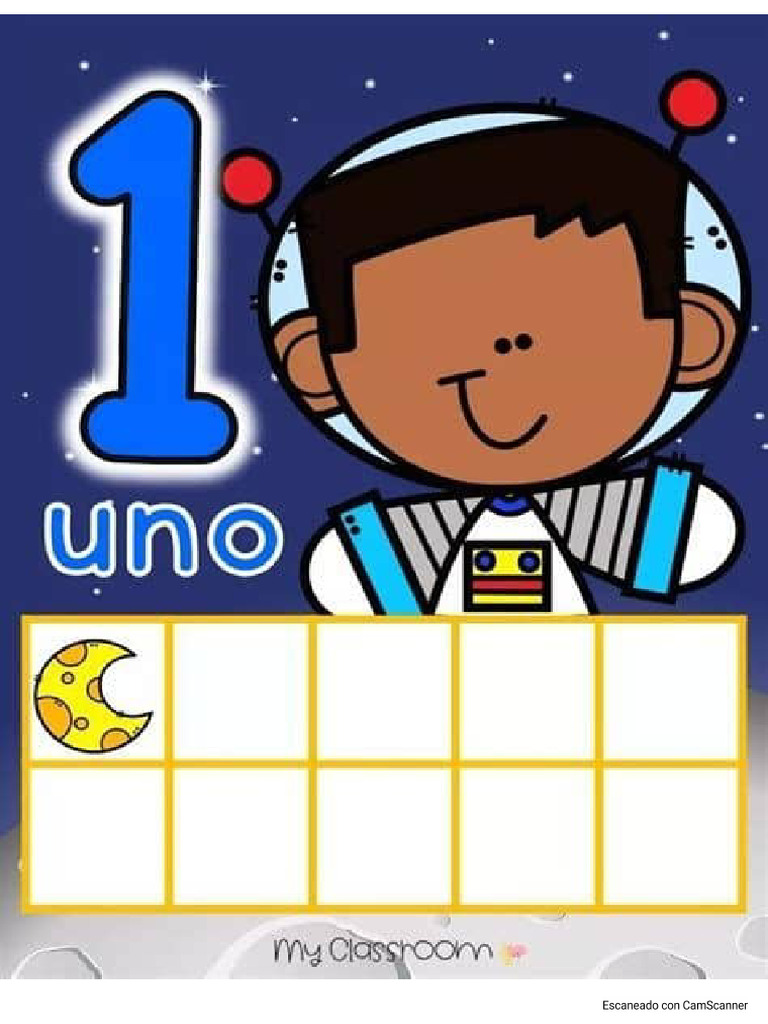 Números del 1 al 10 tema universo | PDF