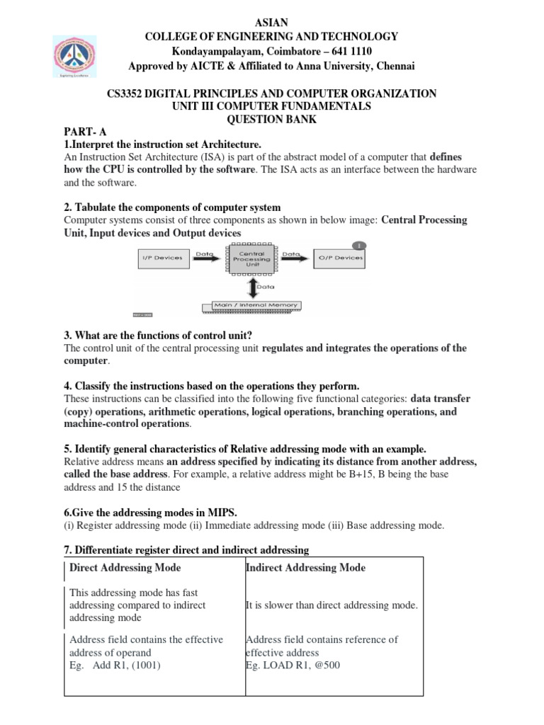 Dpco QB | Download Free PDF | Central Processing Unit | Computer Architecture