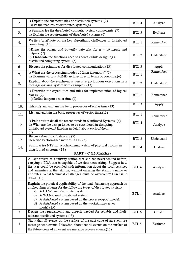 Distributed System QUESTION BANK | PDF | Distributed Computing | Peer ... Distributed System QUESTION BANK | PDF | Distributed Computing | Peer ...