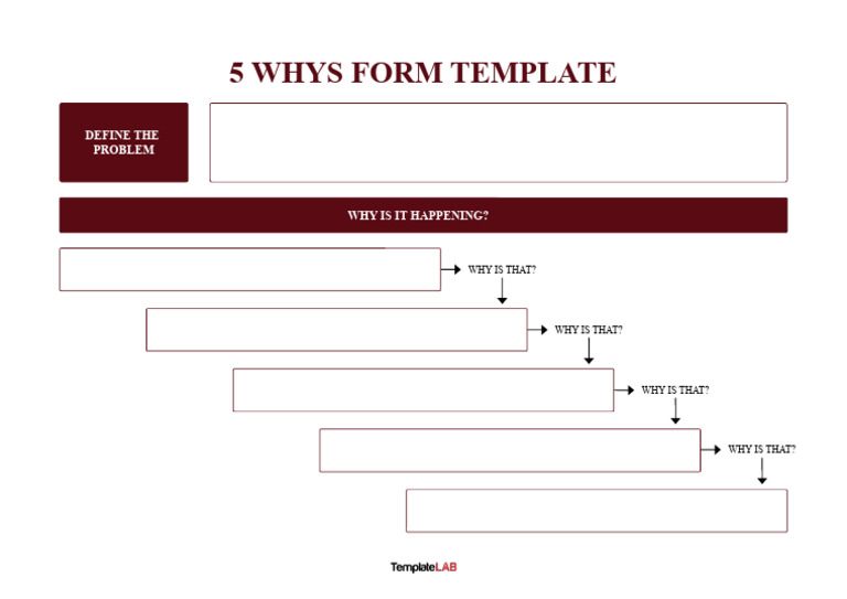 5 Whys Form Template | PDF