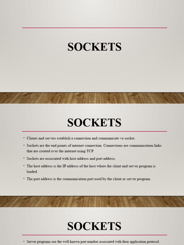 Sockets | PDF