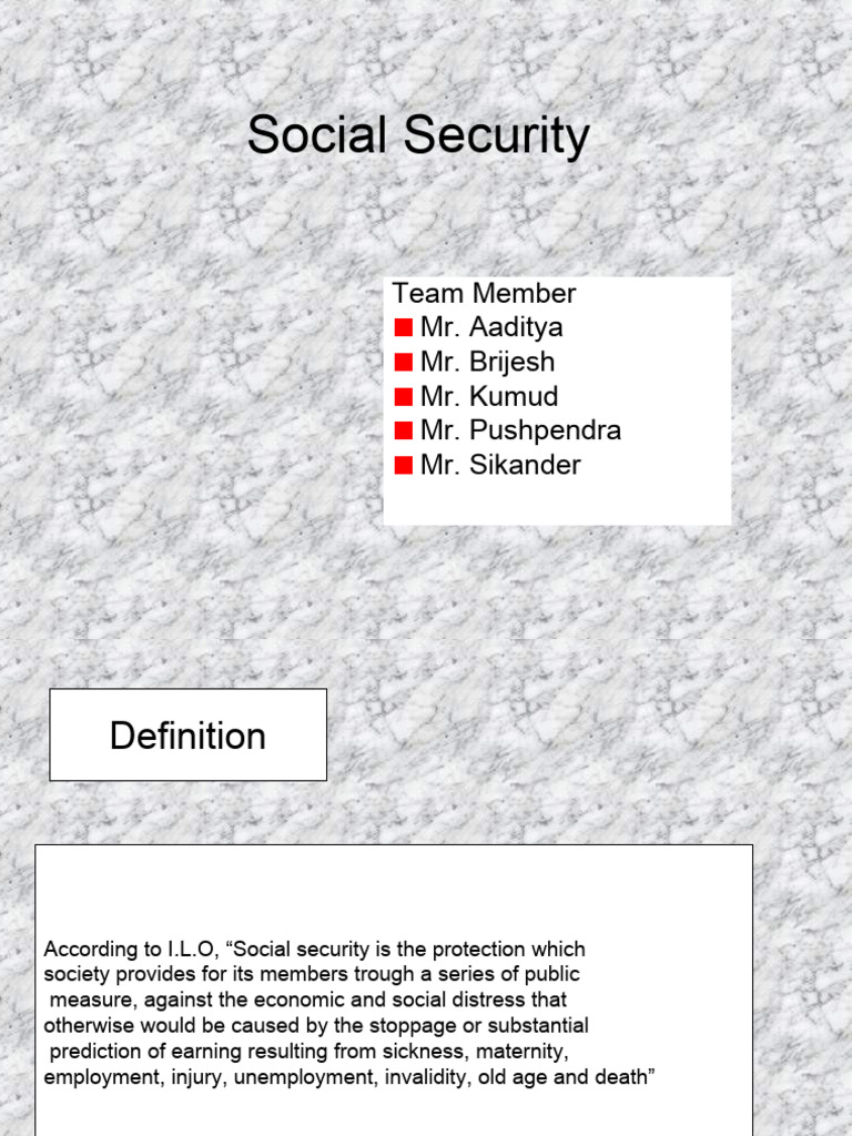 Socialsecurity 090228222256 Phpapp01 | PDF | Welfare | Employment