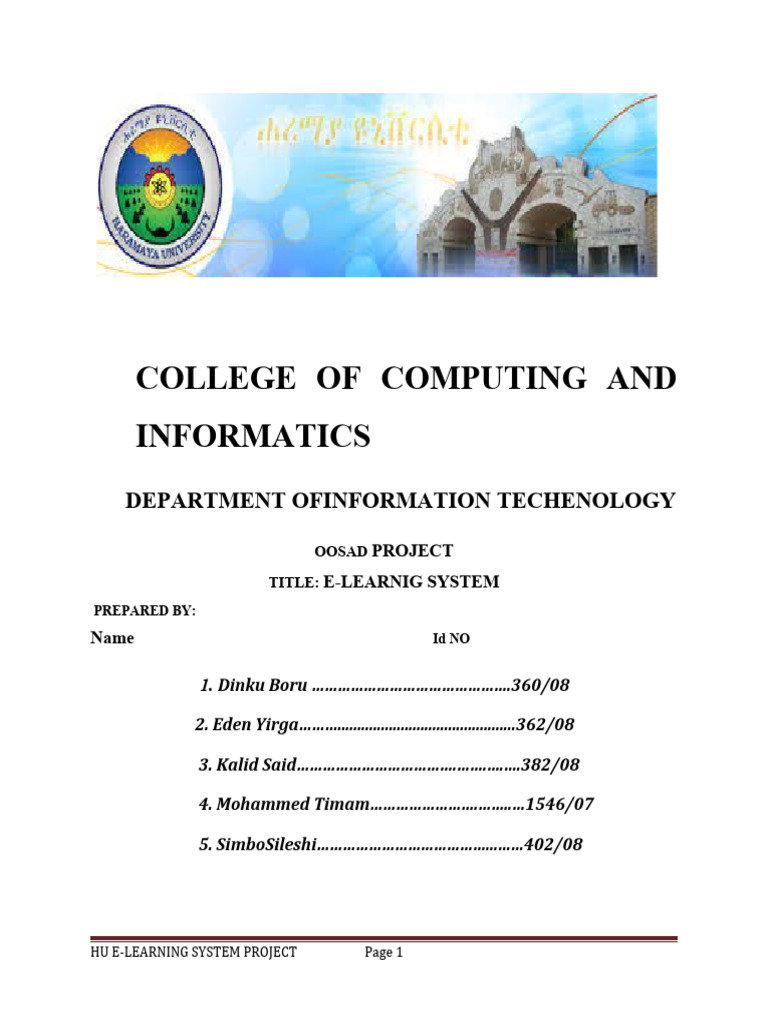 E-Learning University Project 2 | PDF | Feasibility Study | Educational Technology