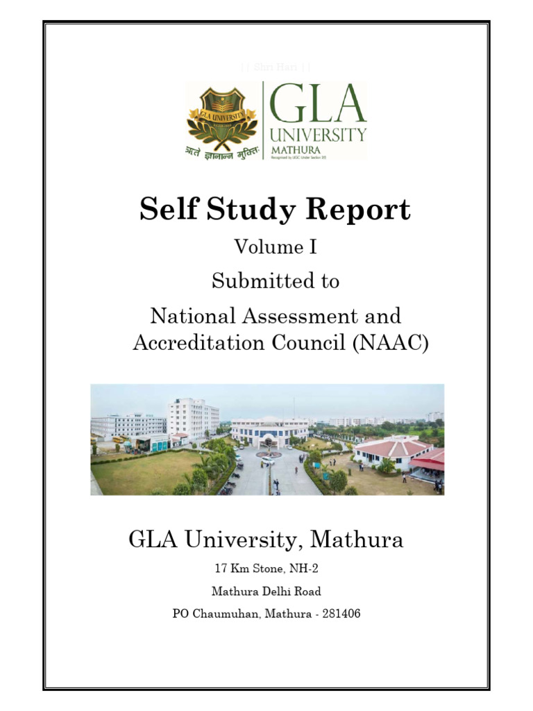 Self Study Report of GLA University Update | PDF | Computer Network | Postgraduate Education