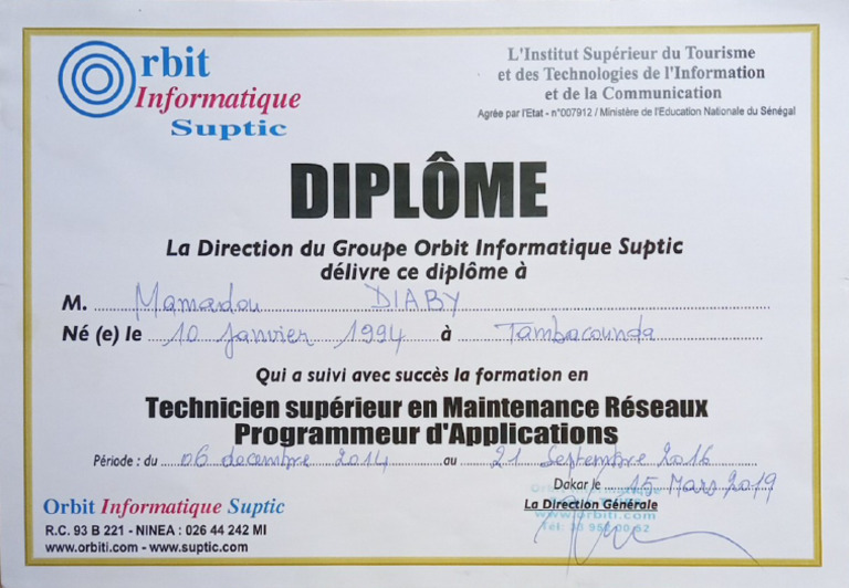 Diplôme | PDF