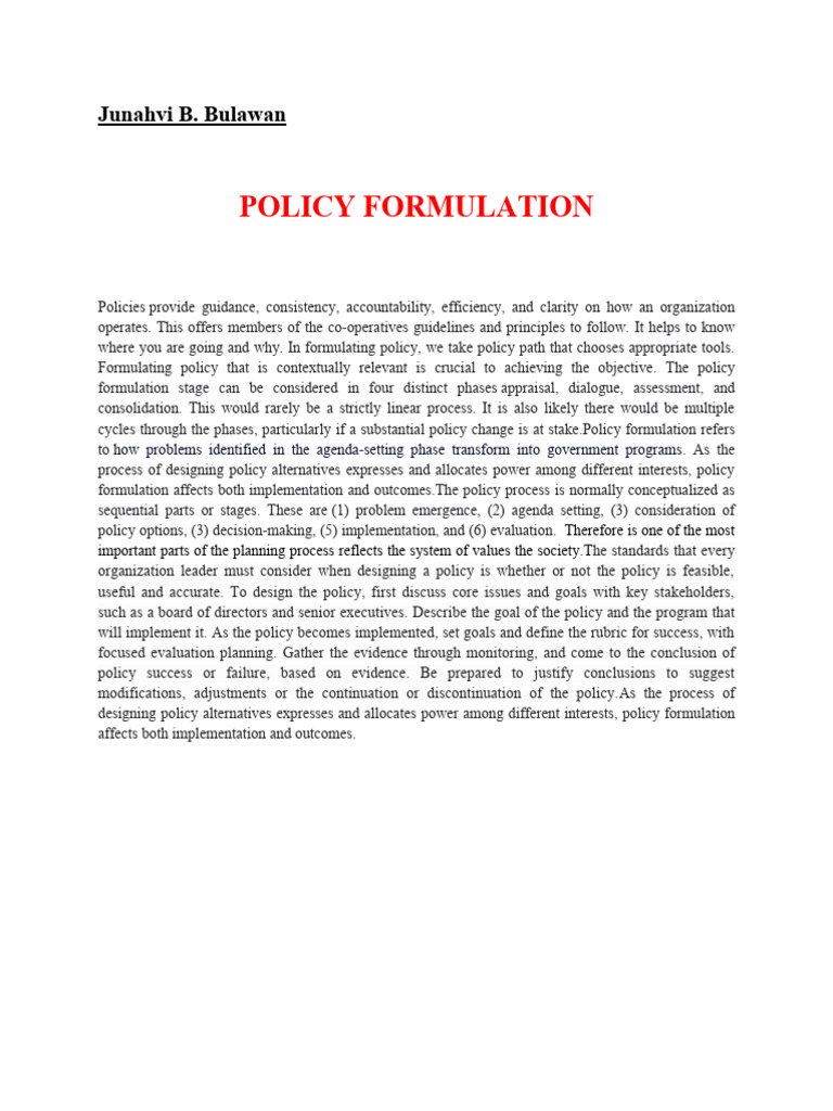 Formulation | PDF