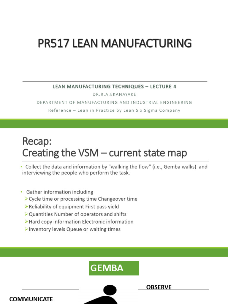 Presentation_Lean Manufacturing Techniques_Lecture 04 | PDF | Lean Manufacturing | Systems Thinking