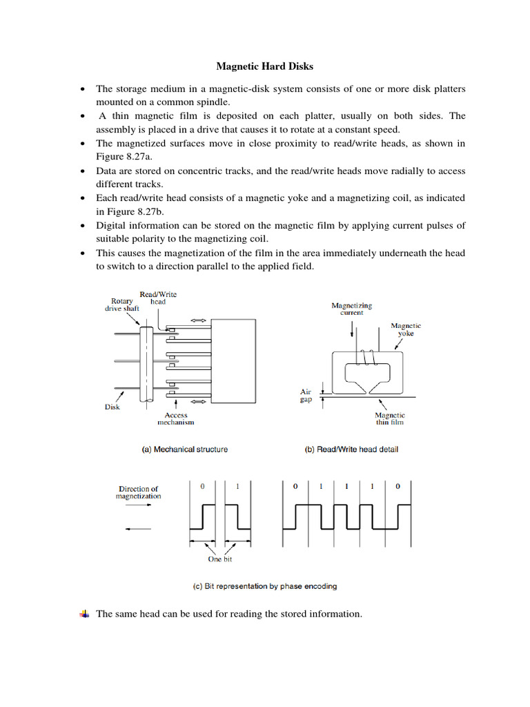 Magnetic Hard Disks | PDF | Hard Disk Drive | Information And ...
