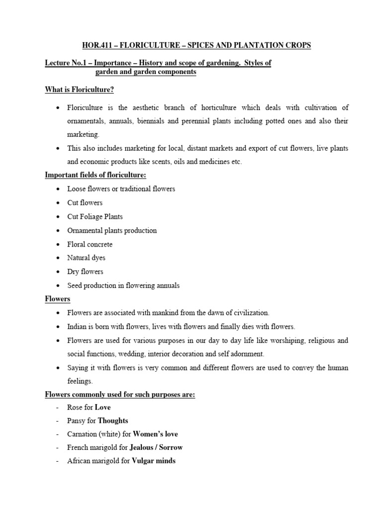 Floriculture | PDF | Bonsai | Gardens