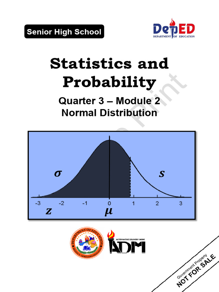 StatProb11 Q3 Mod2 Normal-Distribution v5 | PDF | Standard Score | Standard Deviation
