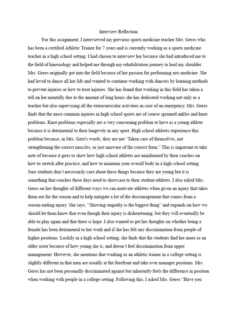 Interview Final Submission | PDF | Psychology