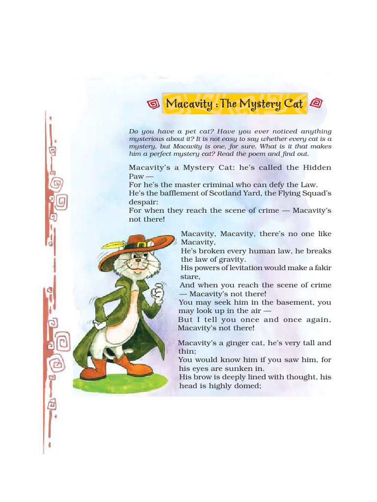Macavity The Mystery Cat | PDF