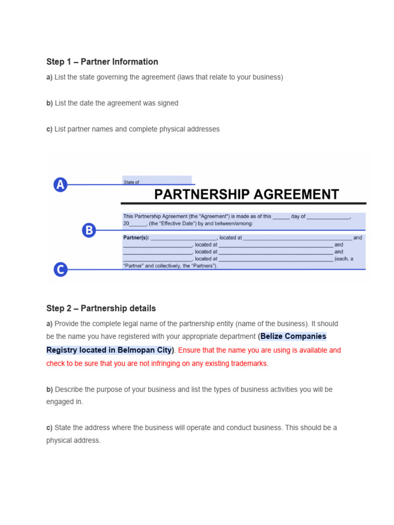 Partnership Contract Guide | PDF | Partnership | Interest