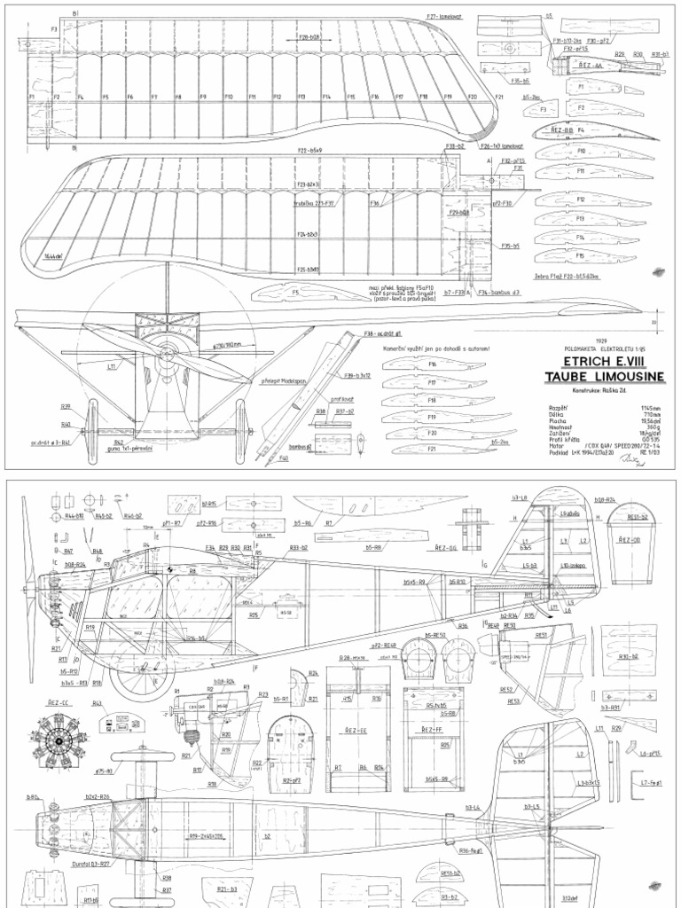 Etrich Taube DBHL Oz9779 | PDF
