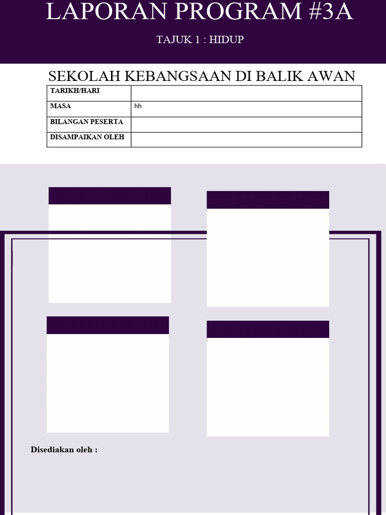 Contoh Format Laporan 3a | PDF