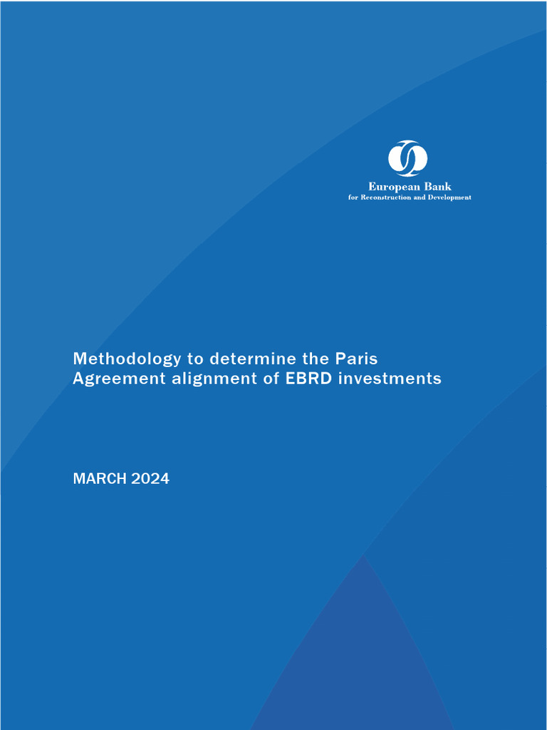 EBRD Paris Alignment Methodology Final | PDF | Climate Change ...