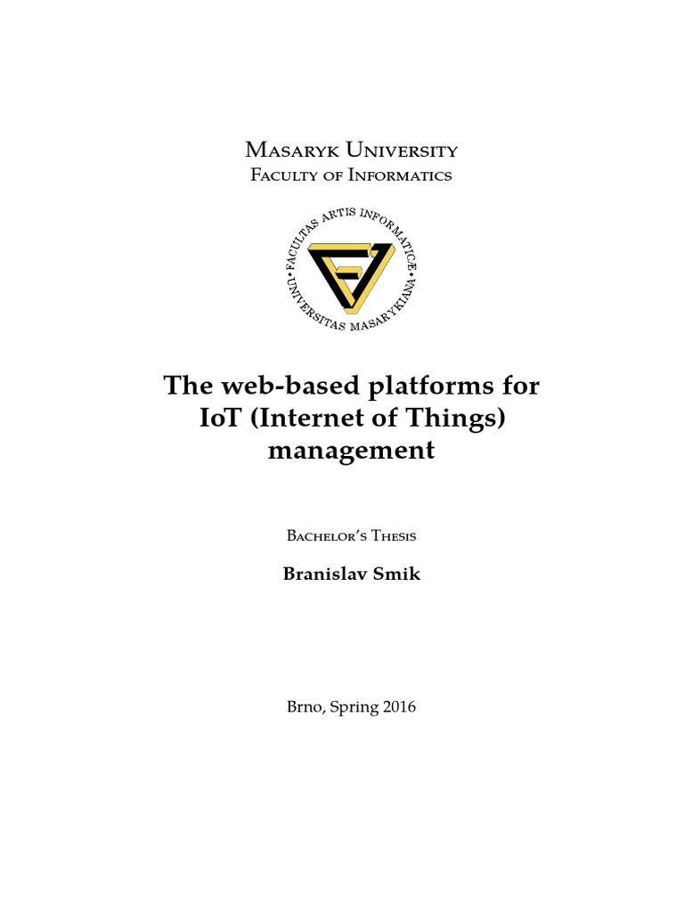 Web Based Iot - Mini Project | PDF | Internet Of Things | Platform As A Service