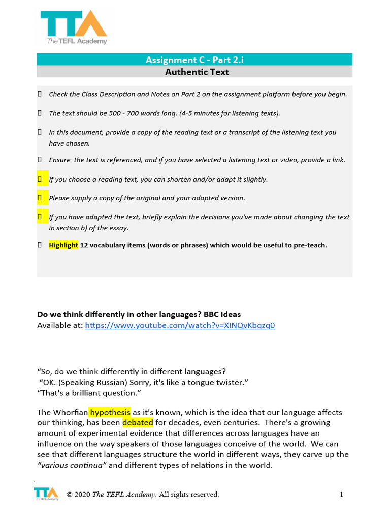Authentic Text | Download Free PDF | Grammatical Gender | Gender
