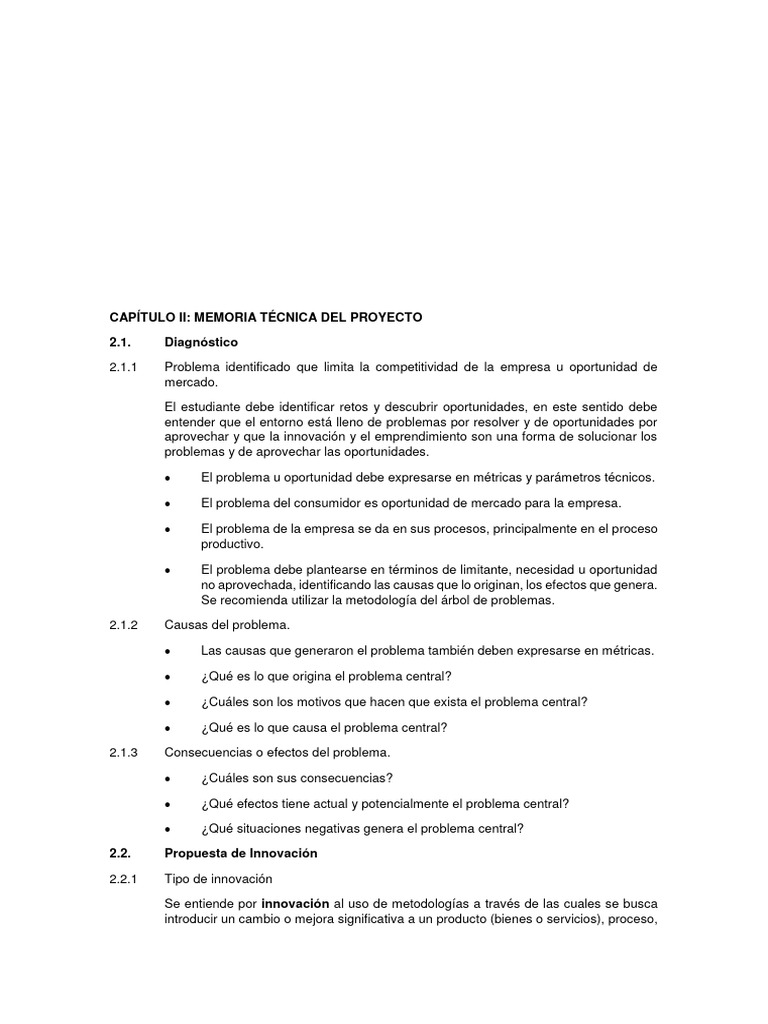 Cap. II - Guía Para Desarrollar El Esquema Del Trabajo de Aplicación Profesional - Proyecto de ...
