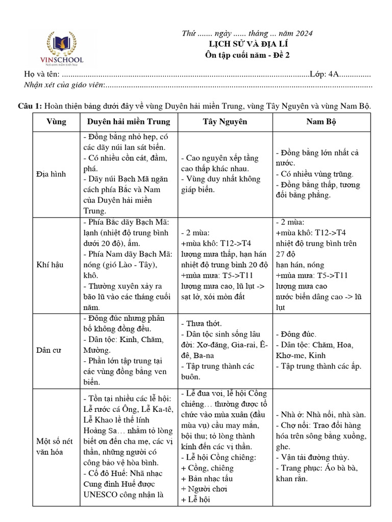 ĐÁP ÁN_LSĐL-Đề-2-cuối năm 23-24 | PDF