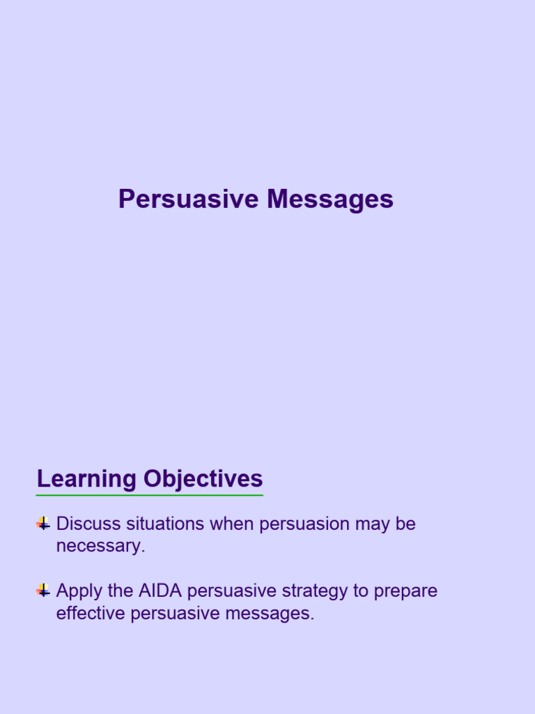LU 6 - Persuasive MSG (B) | PDF | Persuasion | Incentive