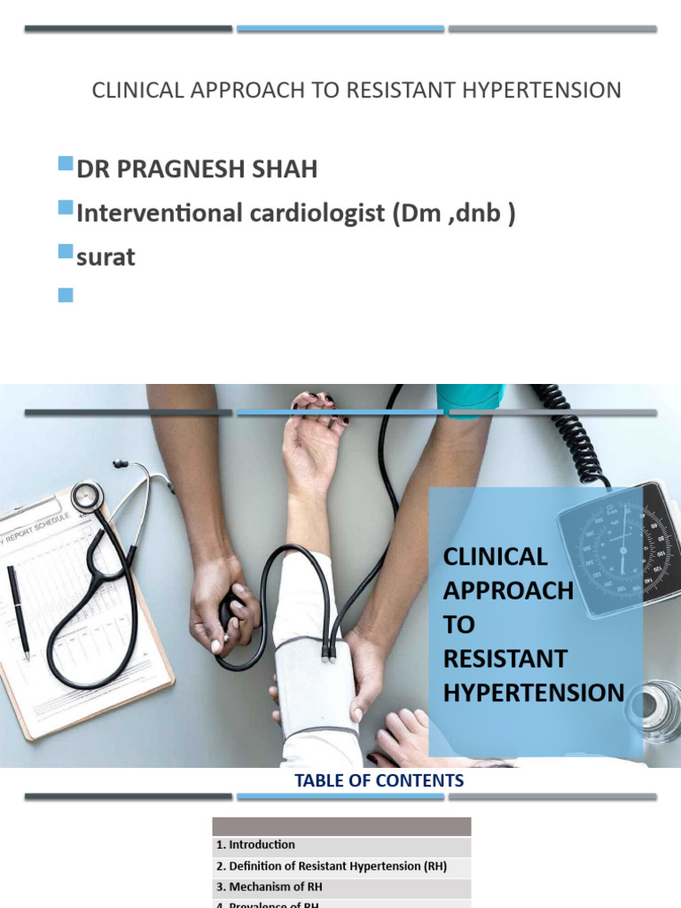 Resistant HTN Final | PDF | Hypertension | Medical Specialties